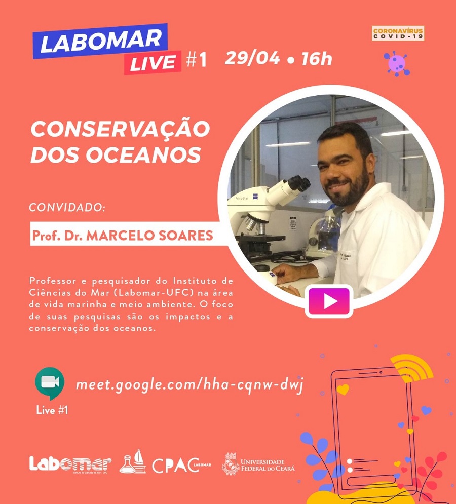 Lançado o projeto Labomar Live # 1 – Instituto de Ciências do Mar – Labomar